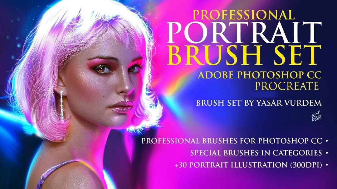 Portrait Brushes for Photoshop and Procreate - Etsy