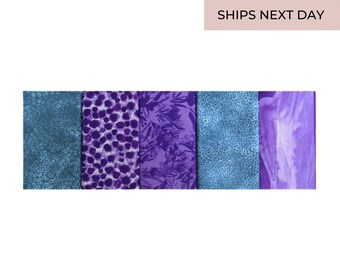 Teal Purple Fabric | Etsy