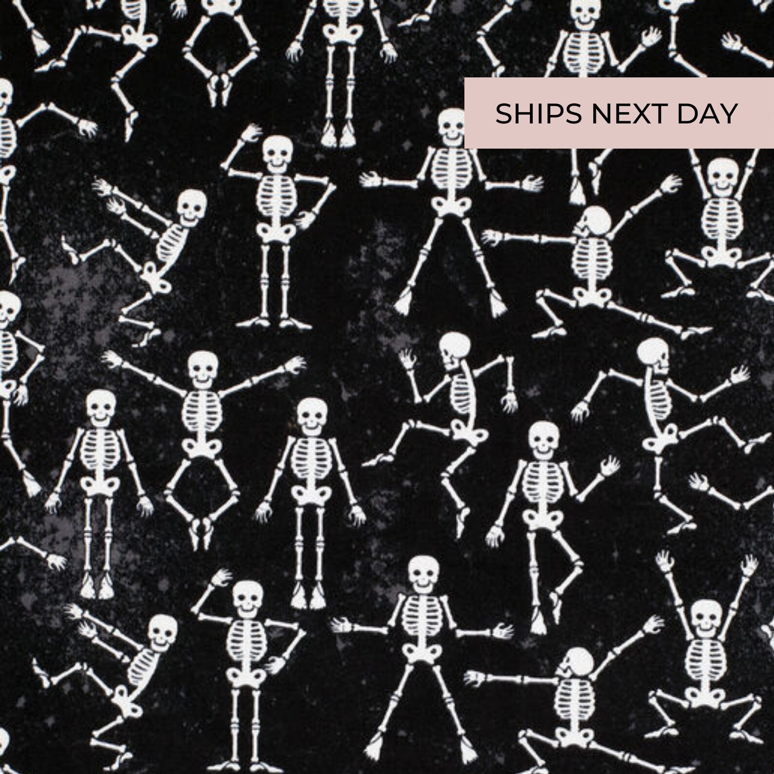 Skeleton Glow in the Dark Flannel Fabric / 100% Cotton / - Etsy