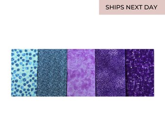 Teal Purple Fabric | Etsy