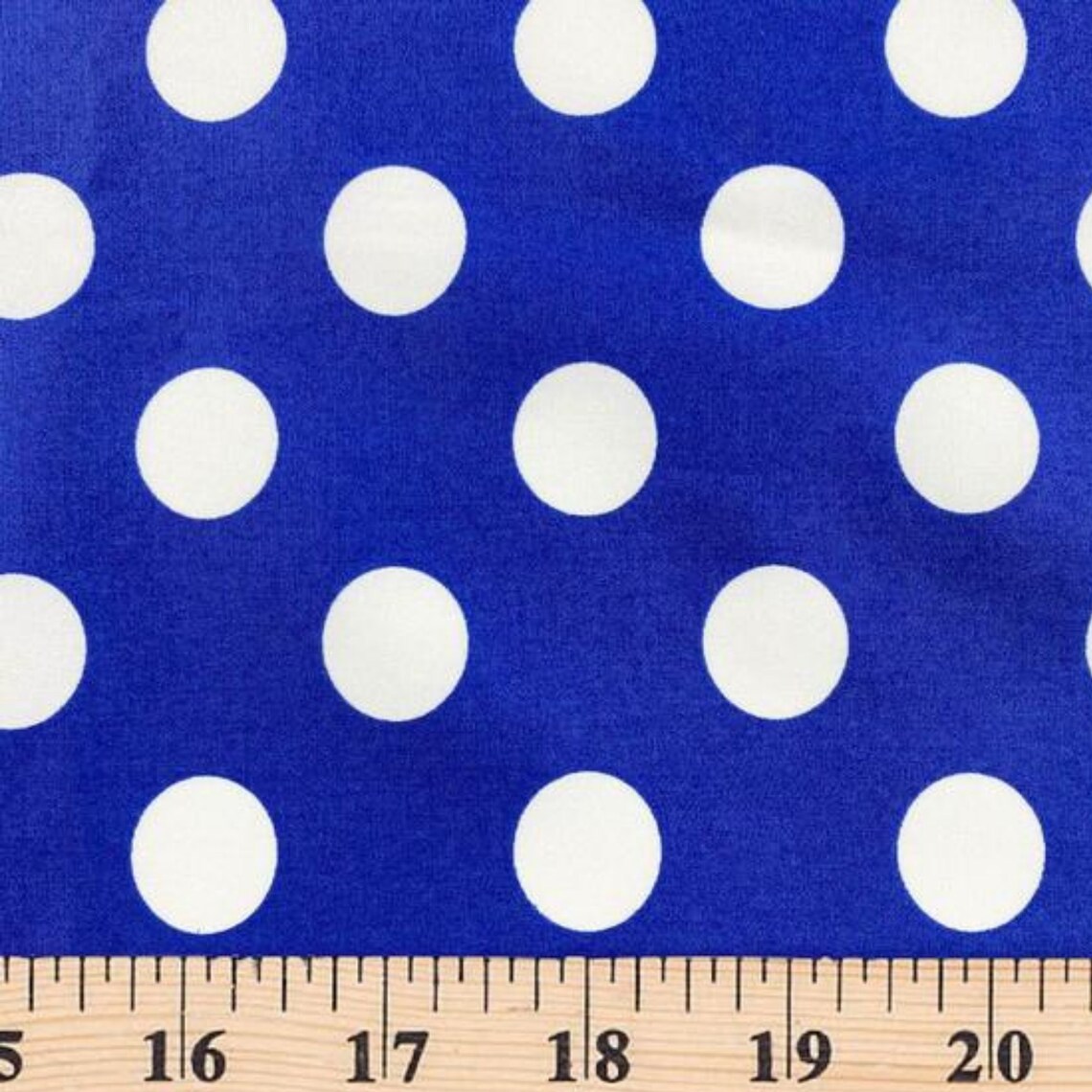 Royal Blue Large Polka Dots Cotton Fabric / 60 Wide / - Etsy