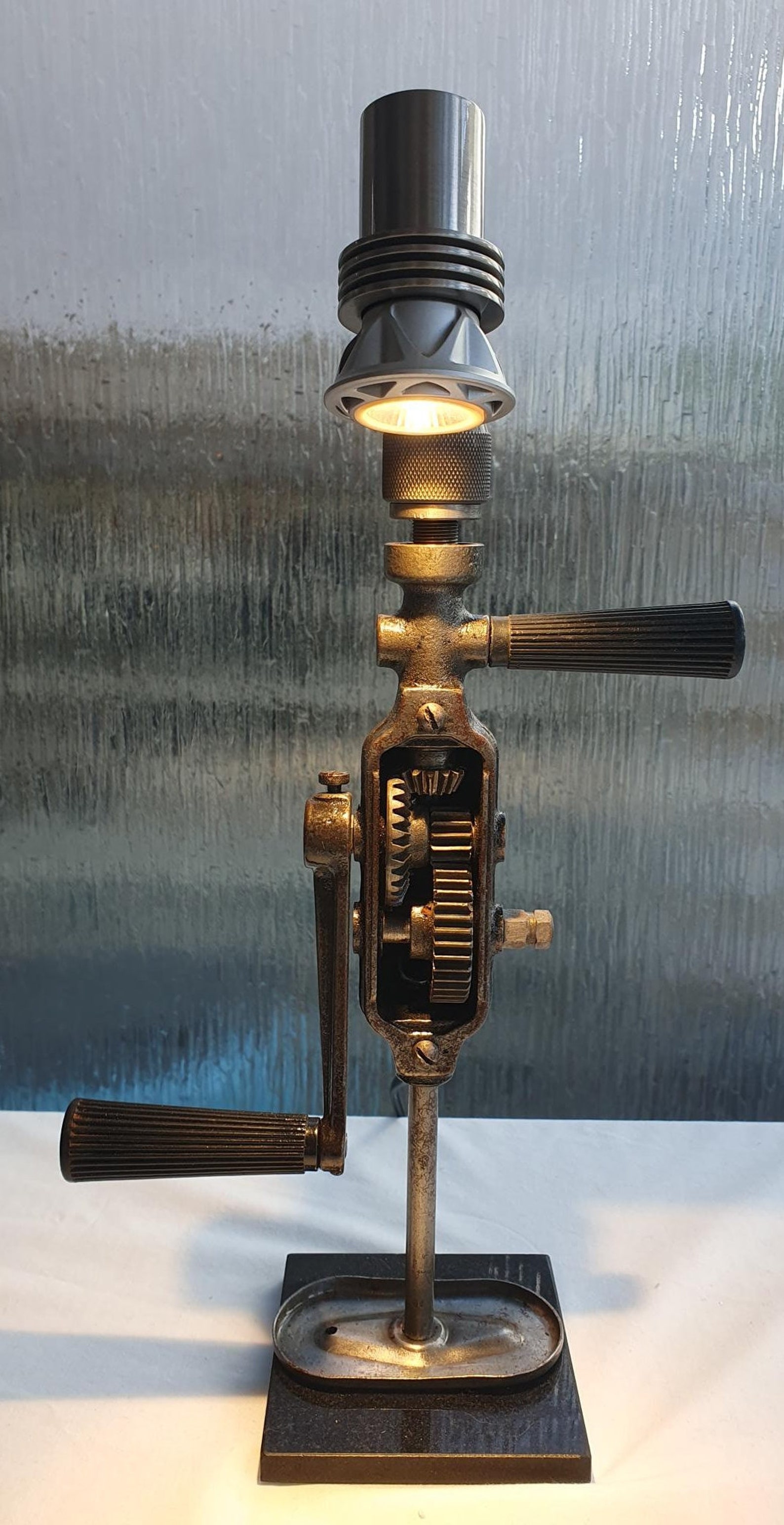 Bespoke Vintage Hand Drill Spot Light - Etsy