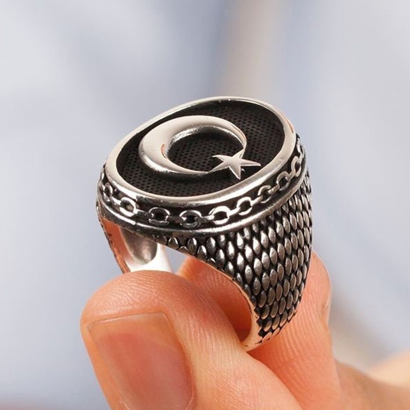 925 Turkish Men Ring - Etsy