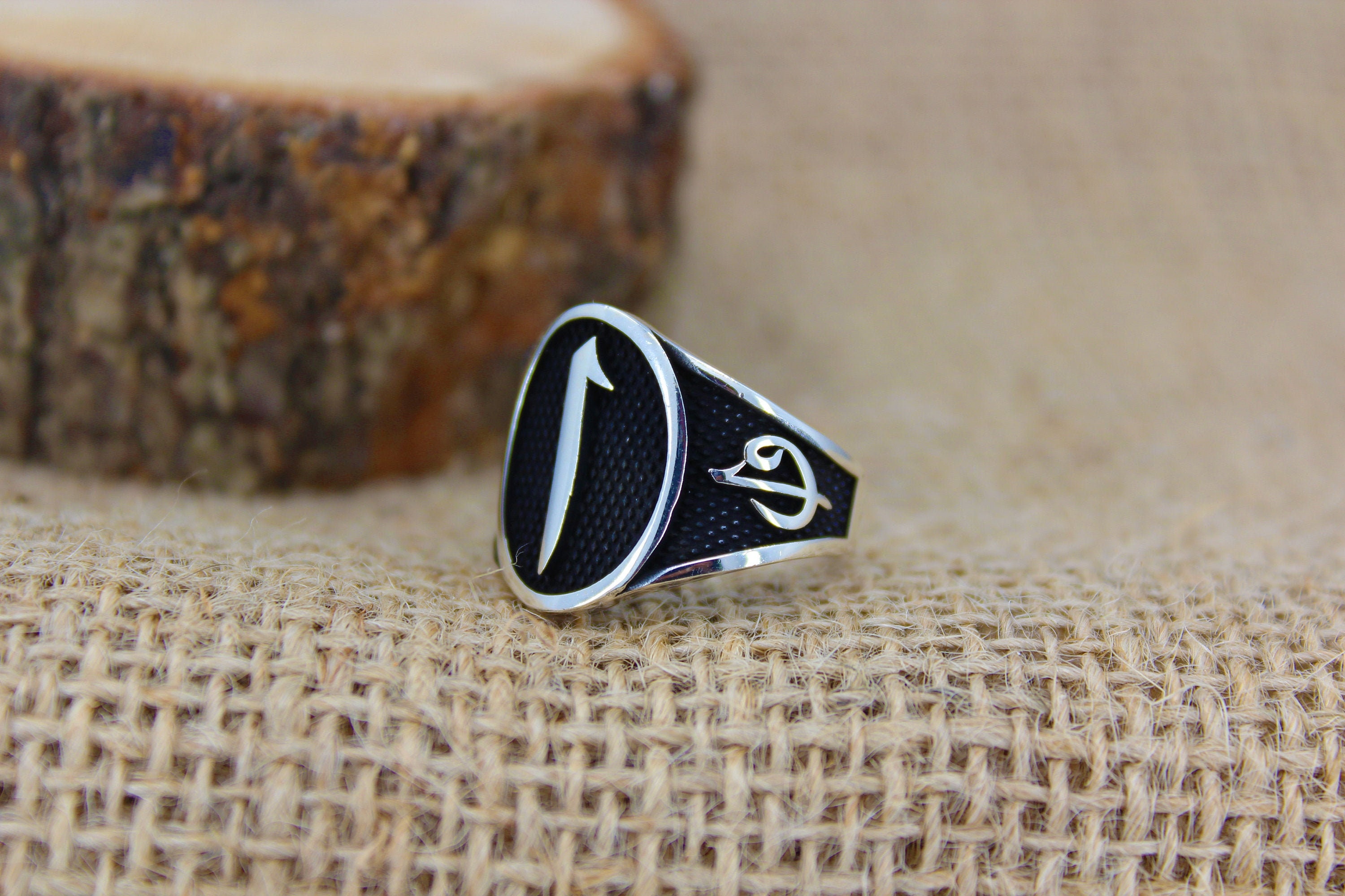 Islamic Letters Elif Vav Solid 925 Sterling Silver Men's - Etsy