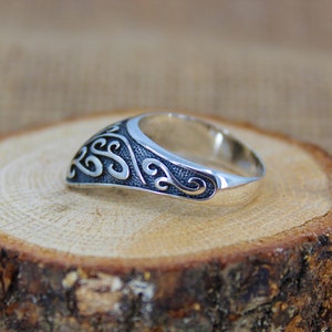 Turkish Ottoman Thumb Ring Solid 925 Sterling Silver Men's Ring IYI ...