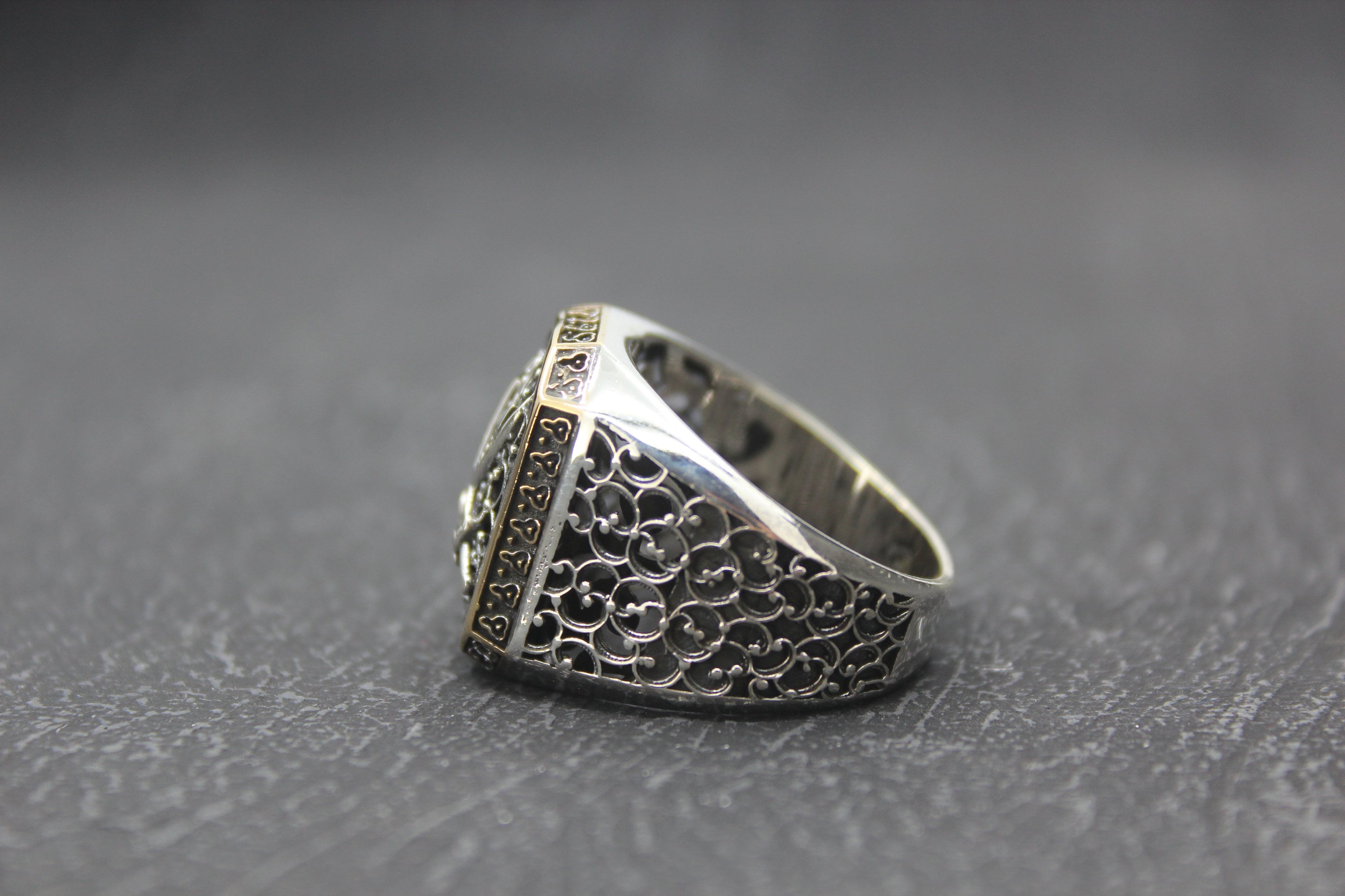 Ali's Zulfiqar Sword Solid 925 Sterling Silver Men's Ring Sword Ring ...