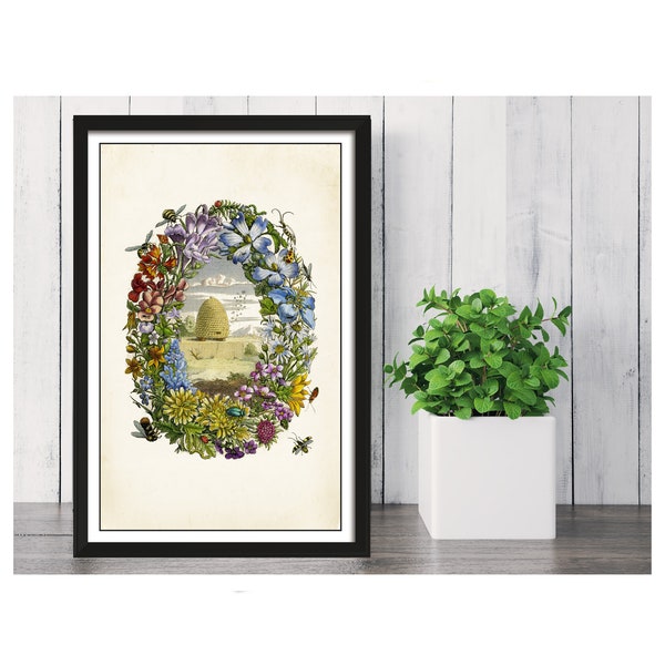 Vintage Bee Print - Etsy