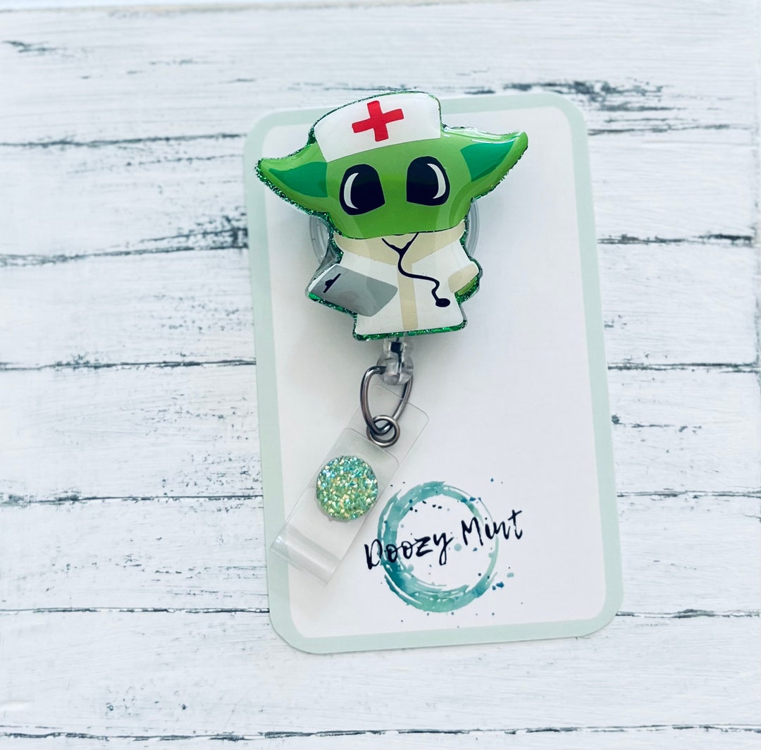 Alien Nurse Retractable Badge Reel Badge Holder CNA Badge - Etsy