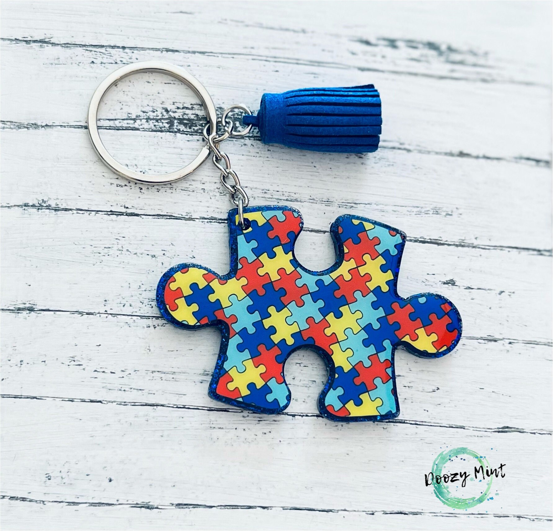 Autism Awareness Resin Keychain Autism Gifts Gift for Women - Etsy Norway