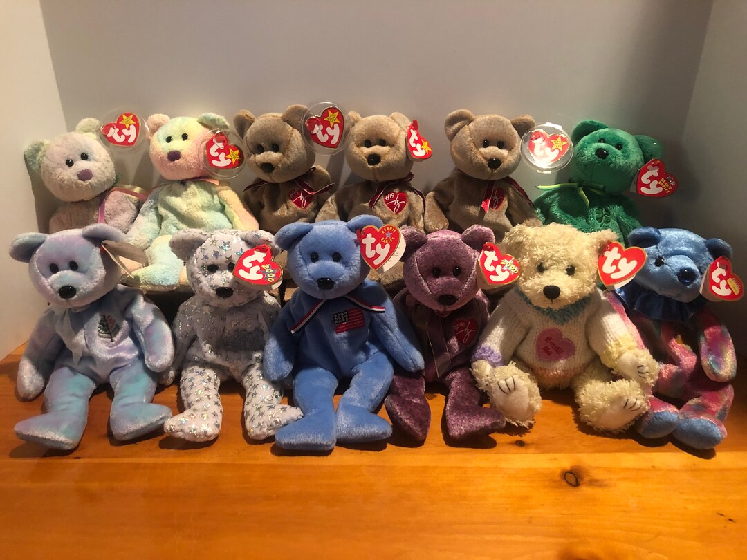 Vintage TY Beanie Babies Bears Plush Choice of !999 Signature Bear ...