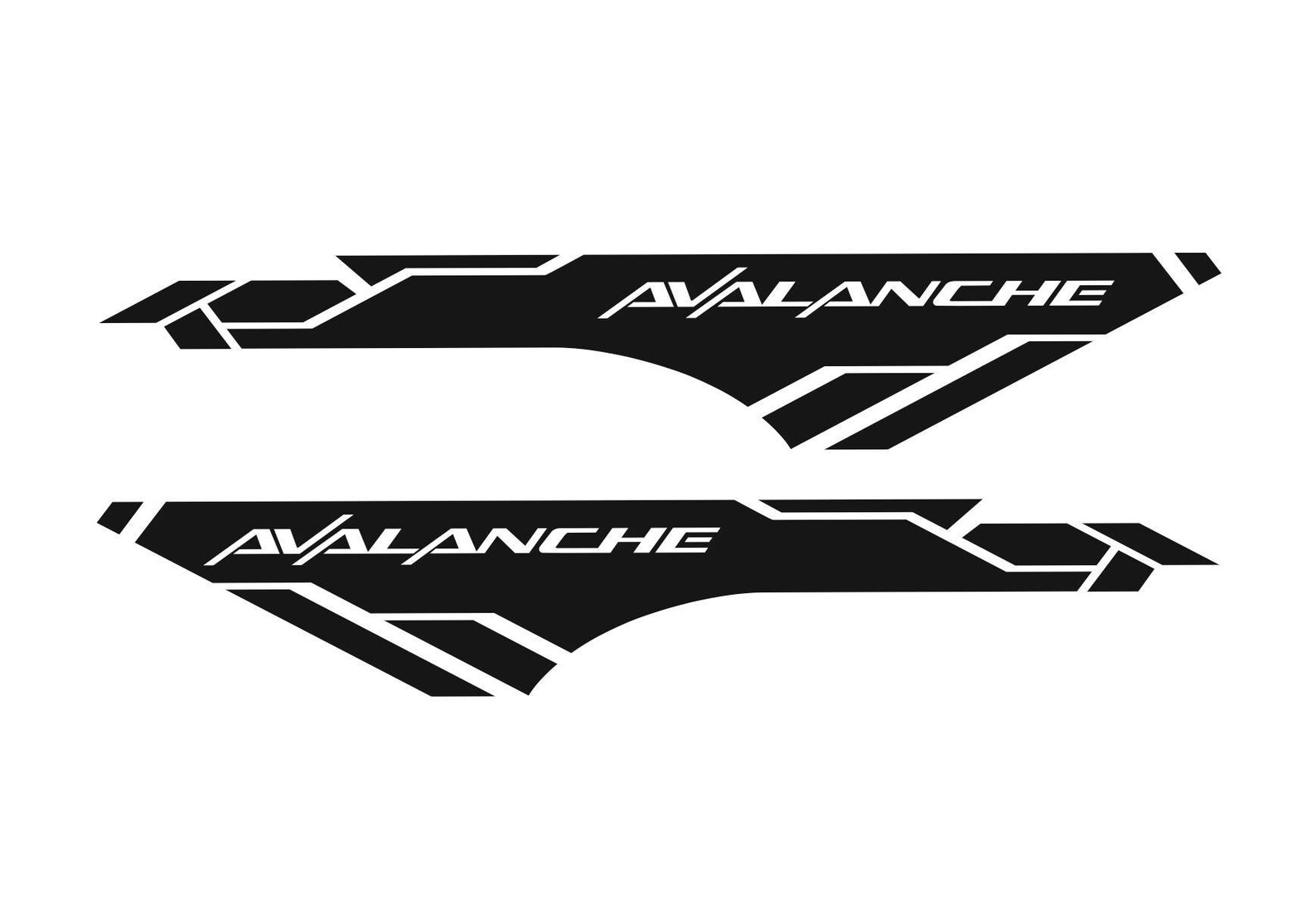 CHEVROLET AVALANCHE 2pcs Stripes Vinyl Decals Stickers Logo | Etsy