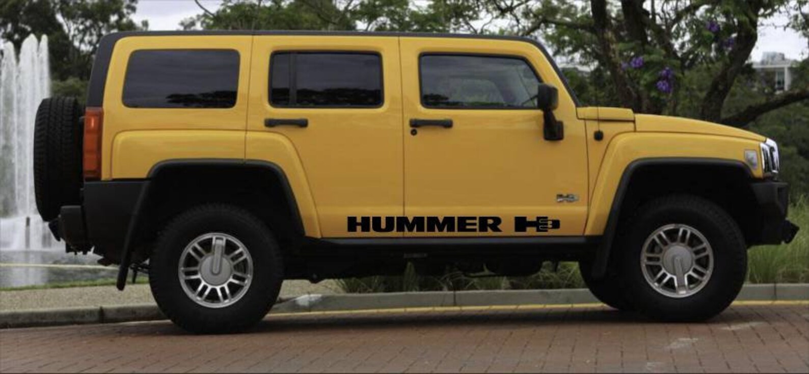 HUMMER 3 2pcs Stripes Vinyl Decals Stickers Logo High | Etsy