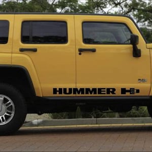 HUMMER 3 2pcs Stripes Vinyl Decals Stickers Logo High | Etsy