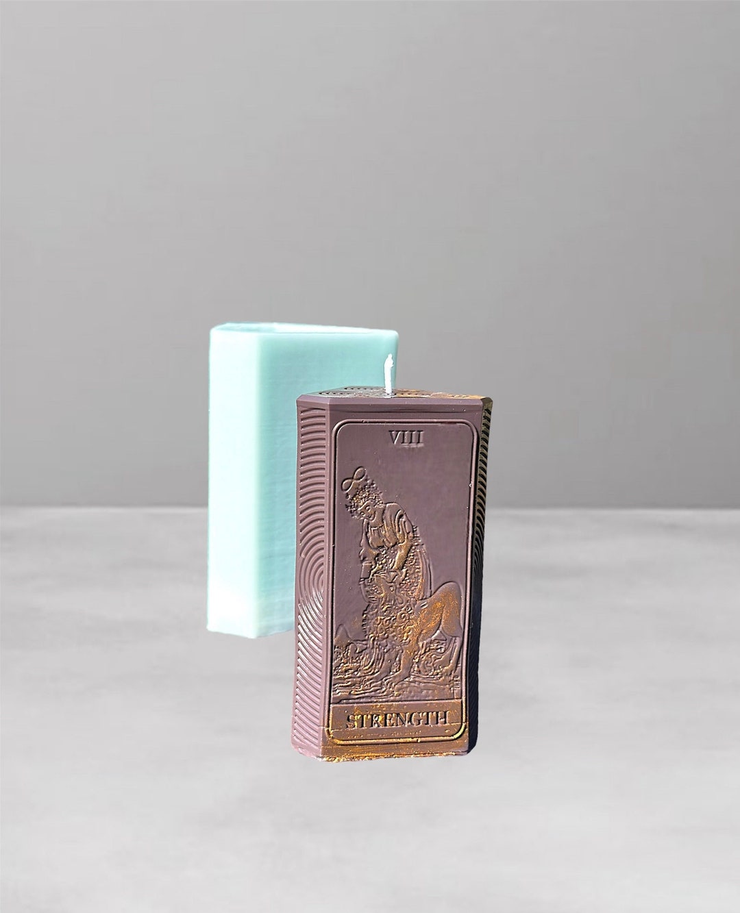 Strength Tarot Card Mold Handmade Silicone Mold Spiritual Candle Mold ...