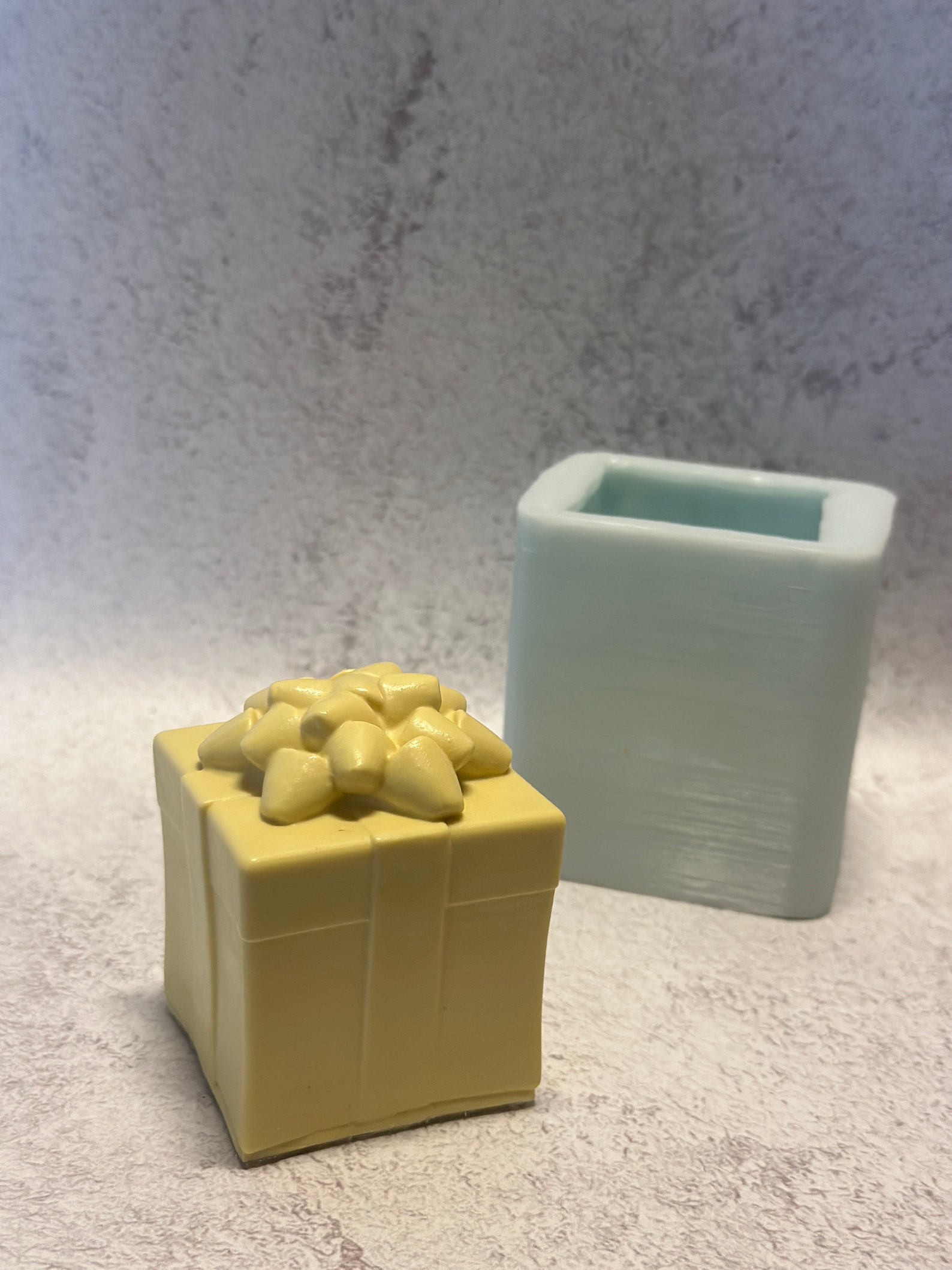 3D Gift Present Box Candle Mold, Soap Mold, Flexible Silicone Mold, for ...