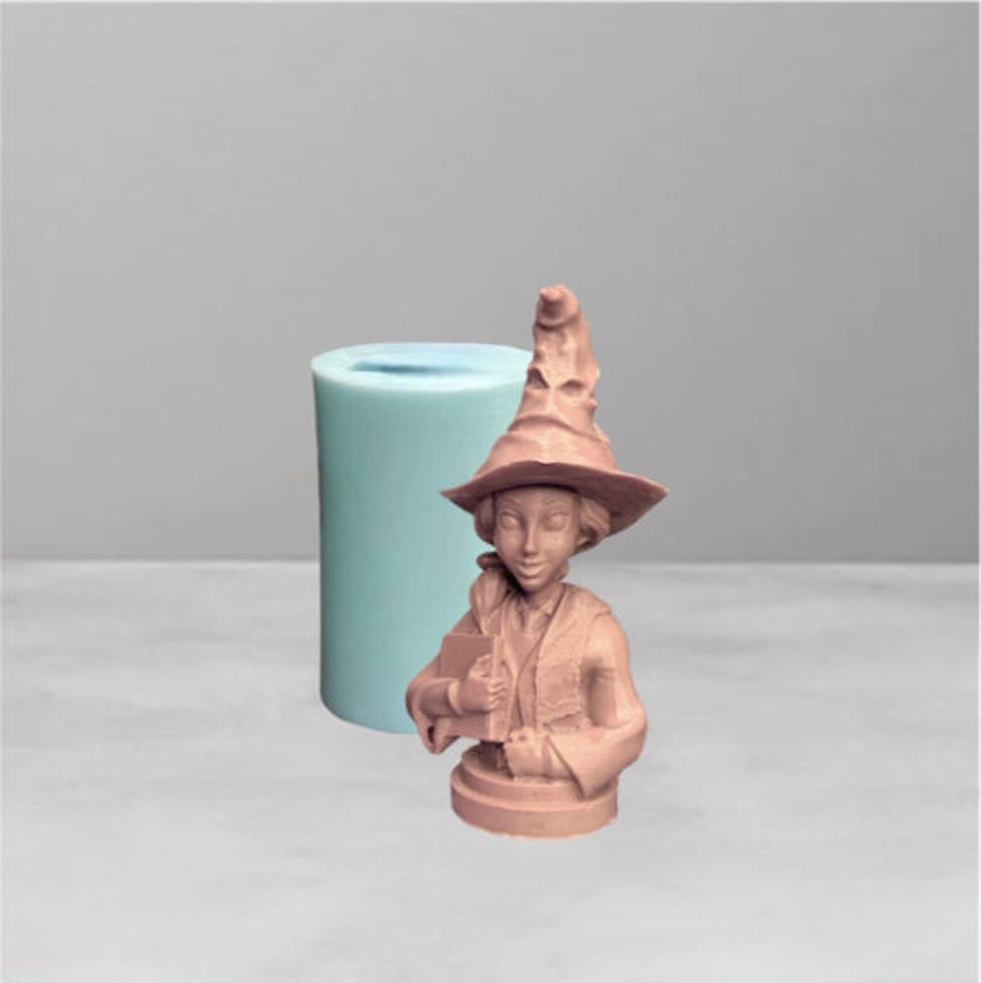 Hermine Silicone Candle Mold 3d Wizard Candle Mould Witch Harry Potter ...