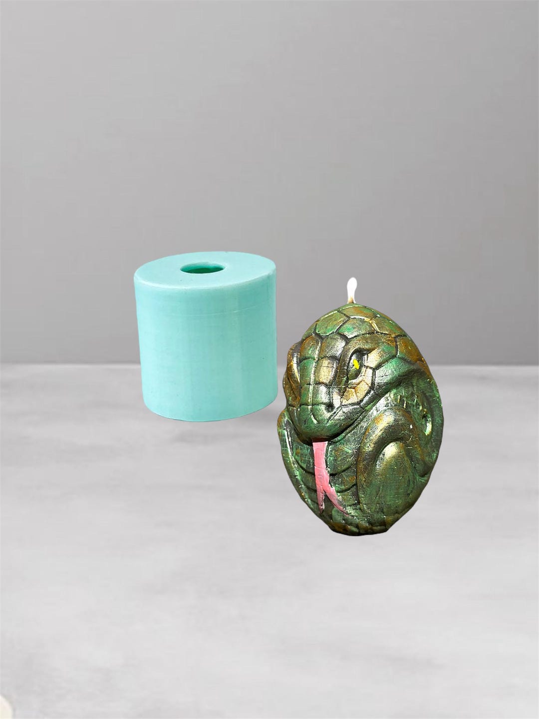Silicone Snake Mold Cobra Candle Mold Handmade Silicone Mold New Year ...