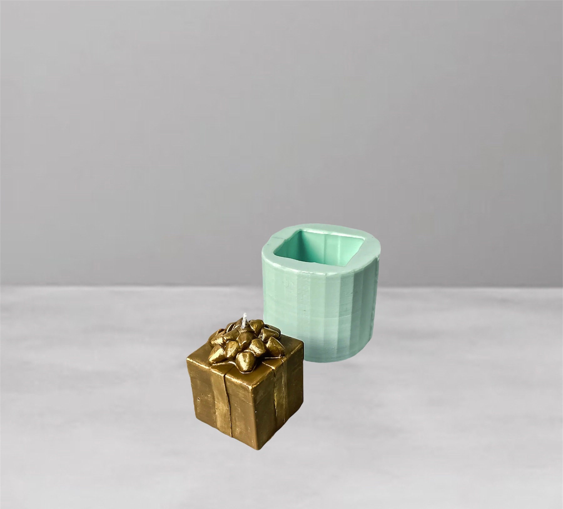 3D Gift Present Box Candle Mold Soap Mold Flexible Silicone - Etsy