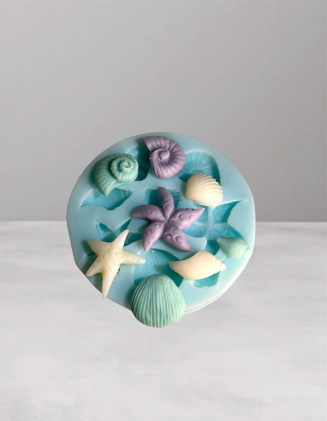 Mini Seashell Silicone Mold – 8-in-1 Handmade Ocean-themed Mold ...