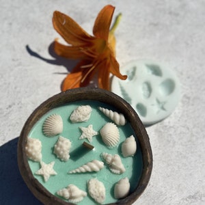 Silicone Mold of Mini Sea Life Set 7 in 1 Handmade Ocean Life Set ...