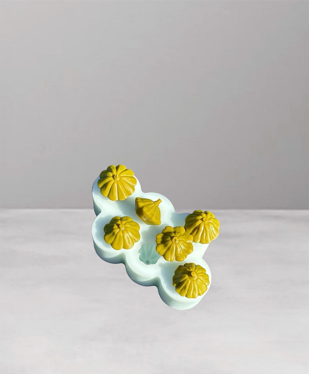 Silicone Mold Mimi Pattypan Set of 6 Pattypan Squash Candle Mold ...