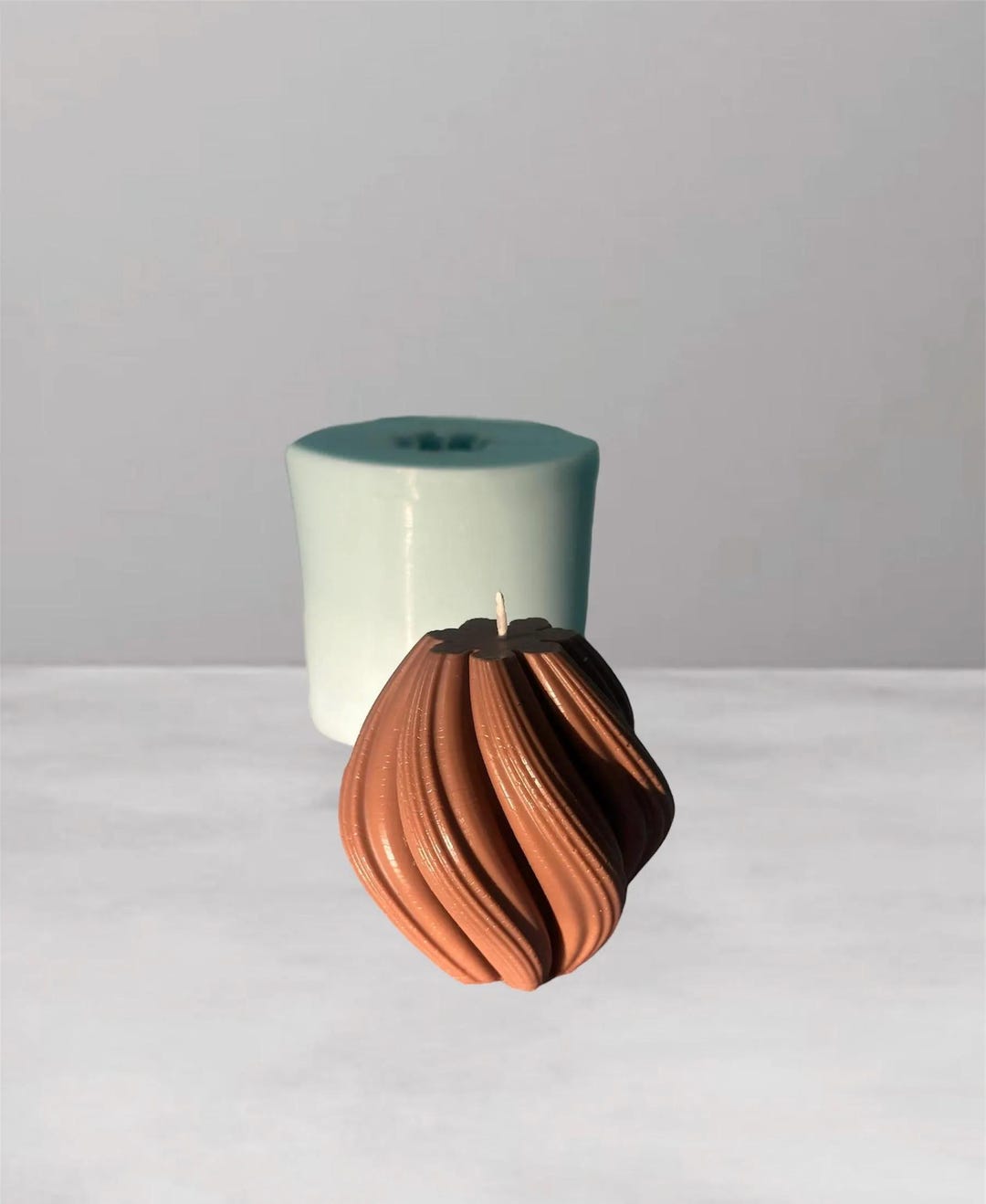 7,3cm Whirl Silicone Candle Mold Geometric Candle Moulds Minimalistic ...