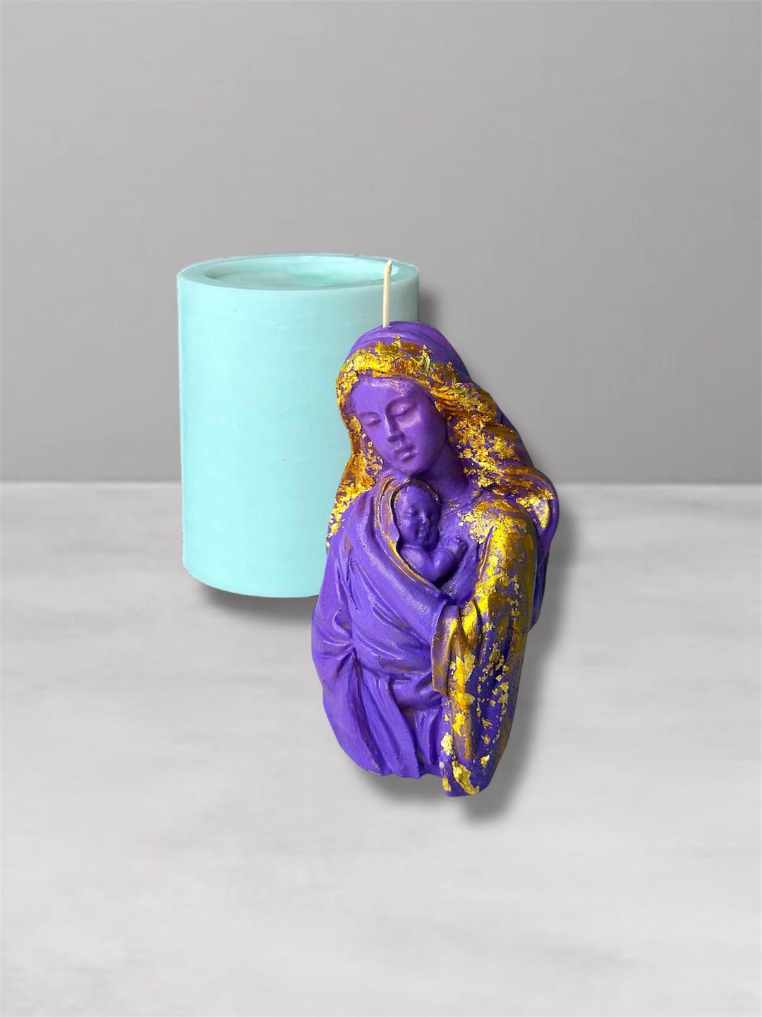 Divine Mother &child Silicone Mold Sacred Virgin Mary Soap Mold Holy ...