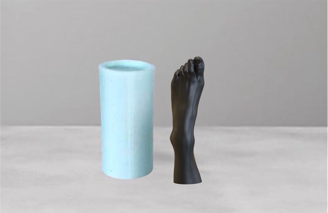 Female Foot Silicone Candle Mold Mould Elegant Realistic Foot Ballet ...