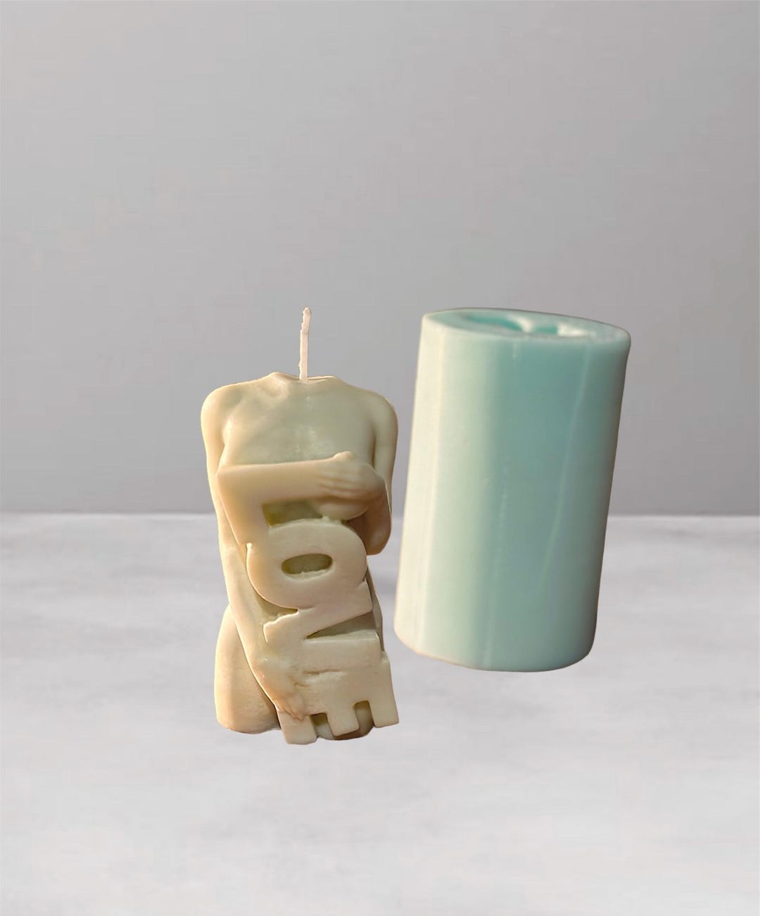 LOVE Torso Silicone Mold Female Body Mold Candle Mold Naked Woman ...