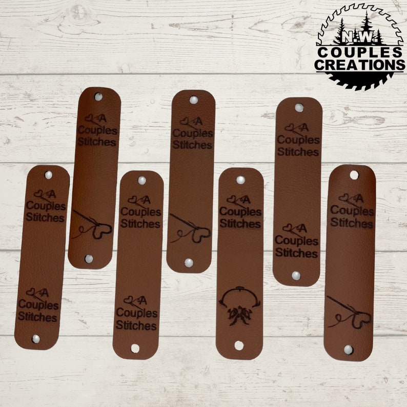 Leather Hat Tags W/rivets High Quality Synthetic Leather - Etsy