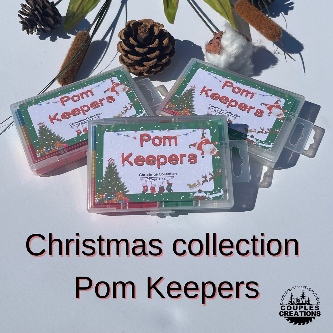 Pom Keeper Set’s, Removable Pompom Keepers, No Sew Buttons, Removable ...