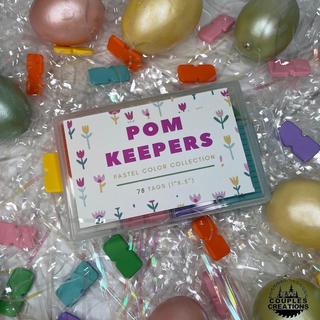 Pom Keeper Sets Removable Pompom Keepers No Sew Buttons - Etsy