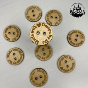 Customizable Pom Pom Buttons, Wood & Acrylic Pom Keepers - Etsy