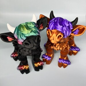 Highland Cow, 3D Printed, Multi Colored Cow - Etsy
