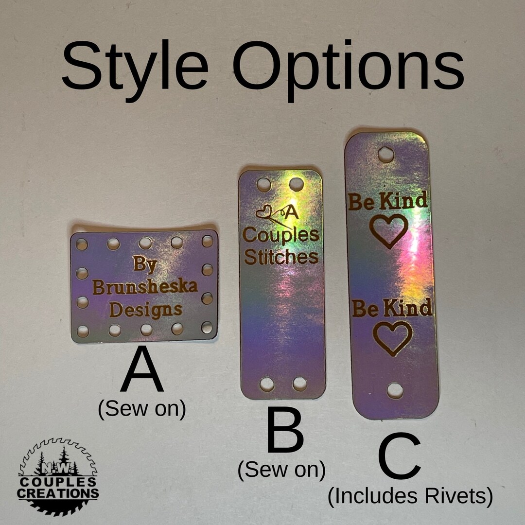 Holographic Leather Hat Tags W/rivets, High Quality Synthetic Leather ...