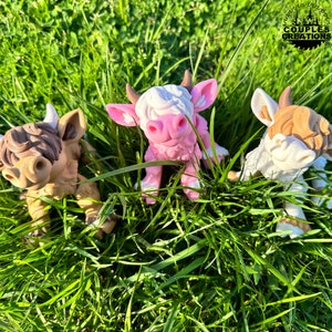 Highland Cow, 3D Printed, Multi Colored Cow - Etsy