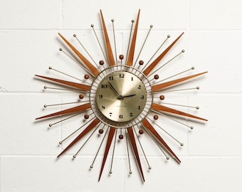 Mid Century Modern Clock | Etsy