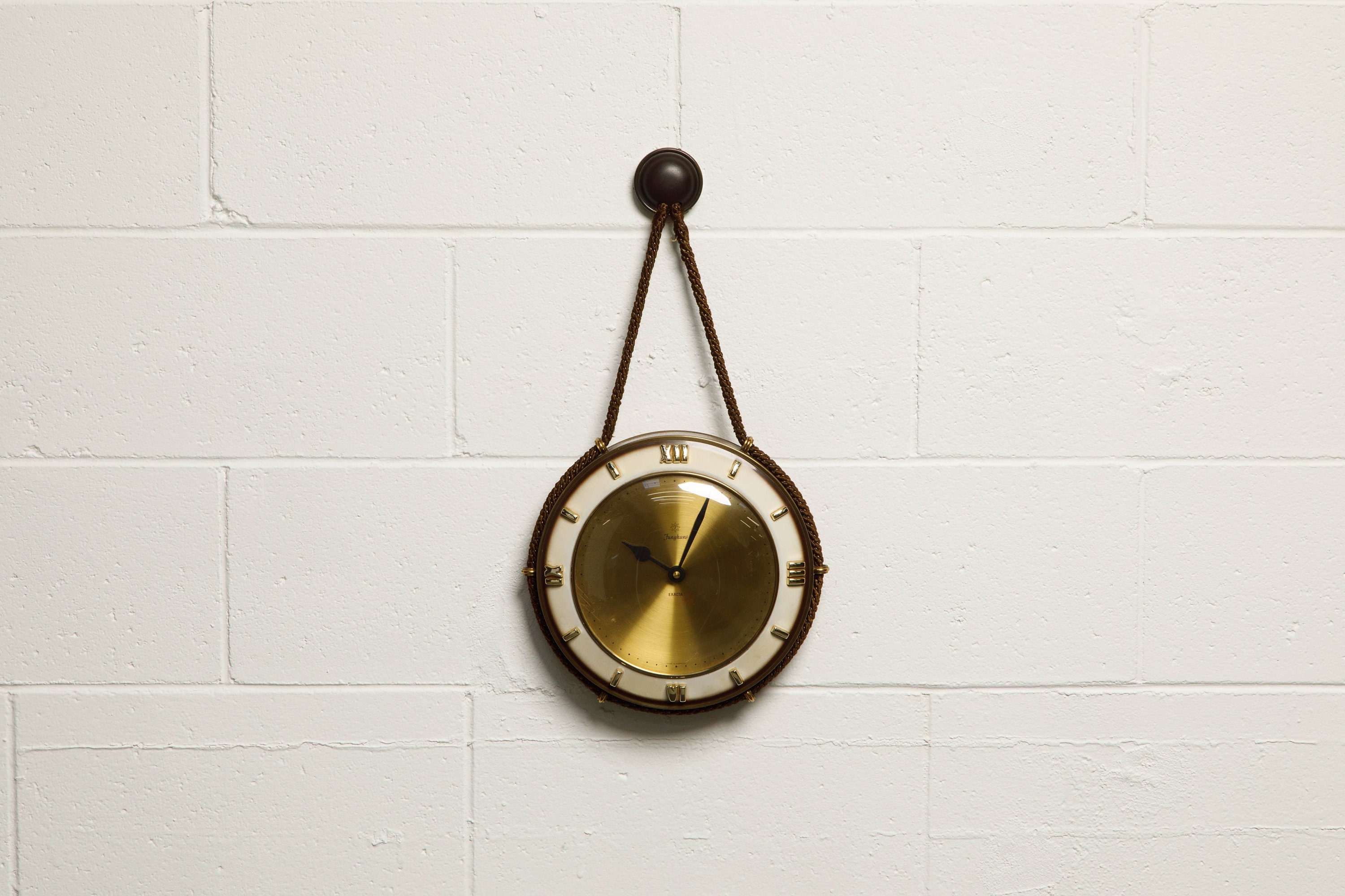 Vintage Mid-century Modern Rope Wall Clock by Junghans - Etsy