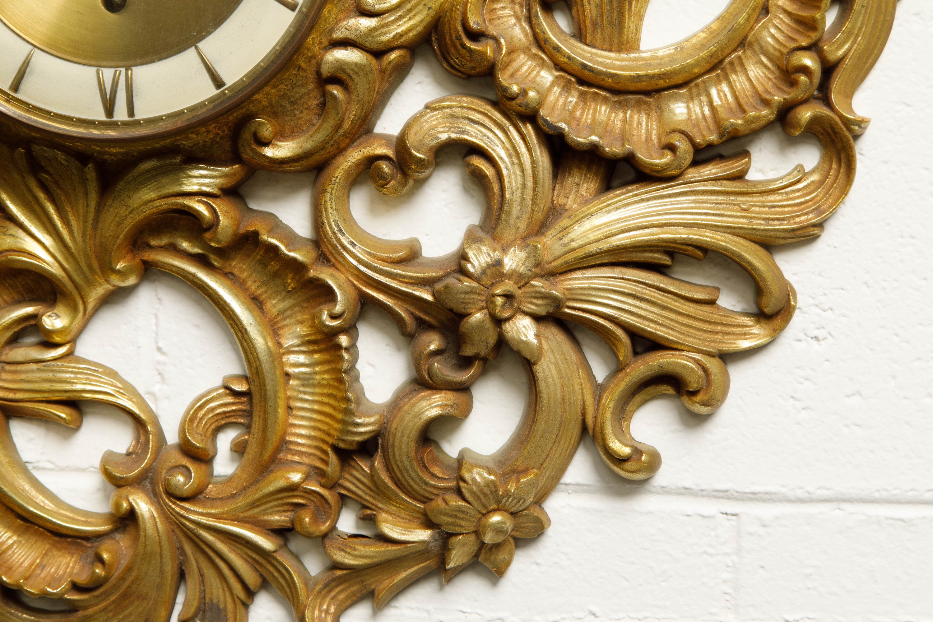 Vintage Baroque Mid-century Modern 8-day Wall Clock by Welby - Etsy