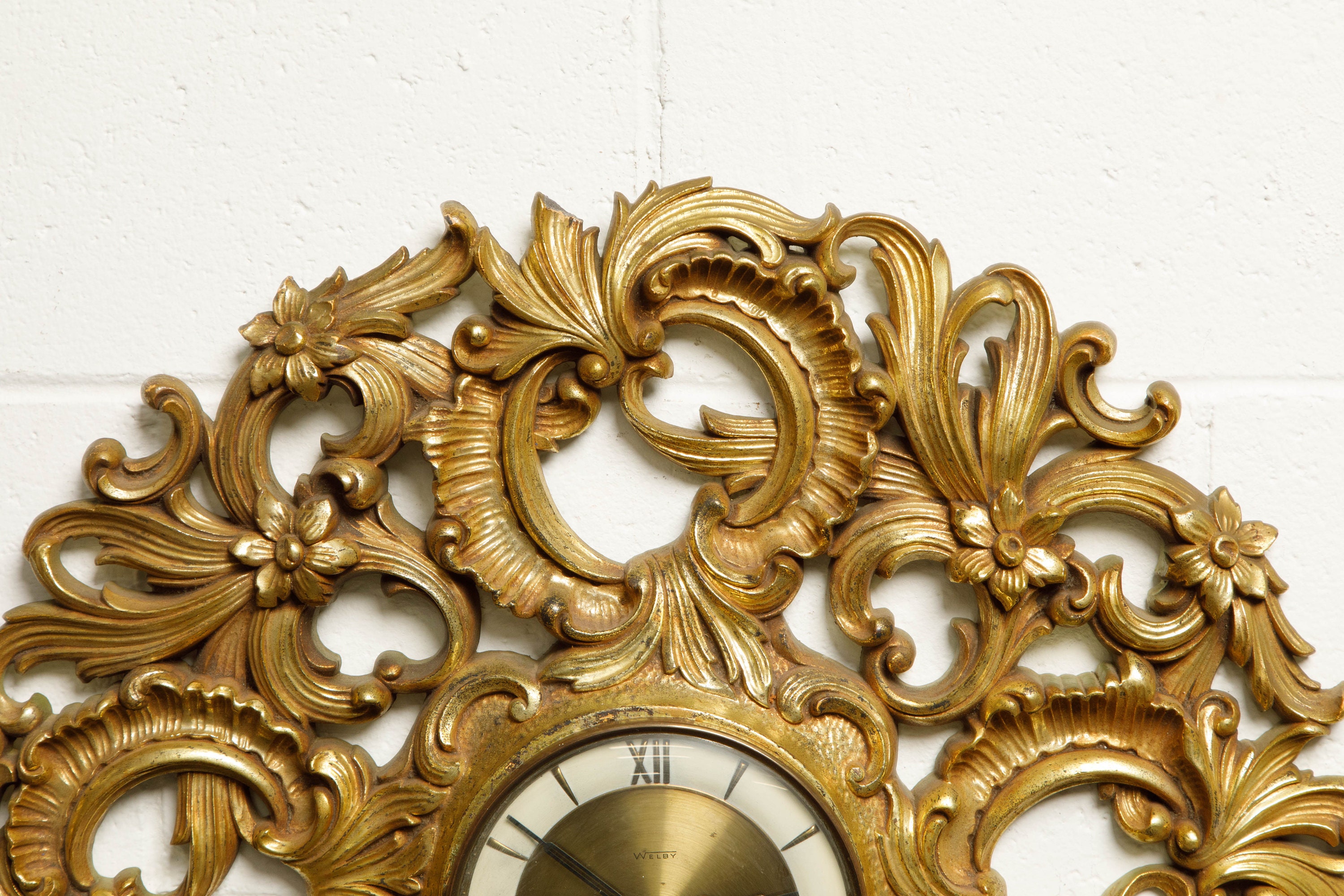 Vintage Baroque Mid-century Modern 8-day Wall Clock by Welby | Etsy