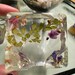 Diamond Ring Holder Resin Art With Ladybugs and Violets Real Flowers ...