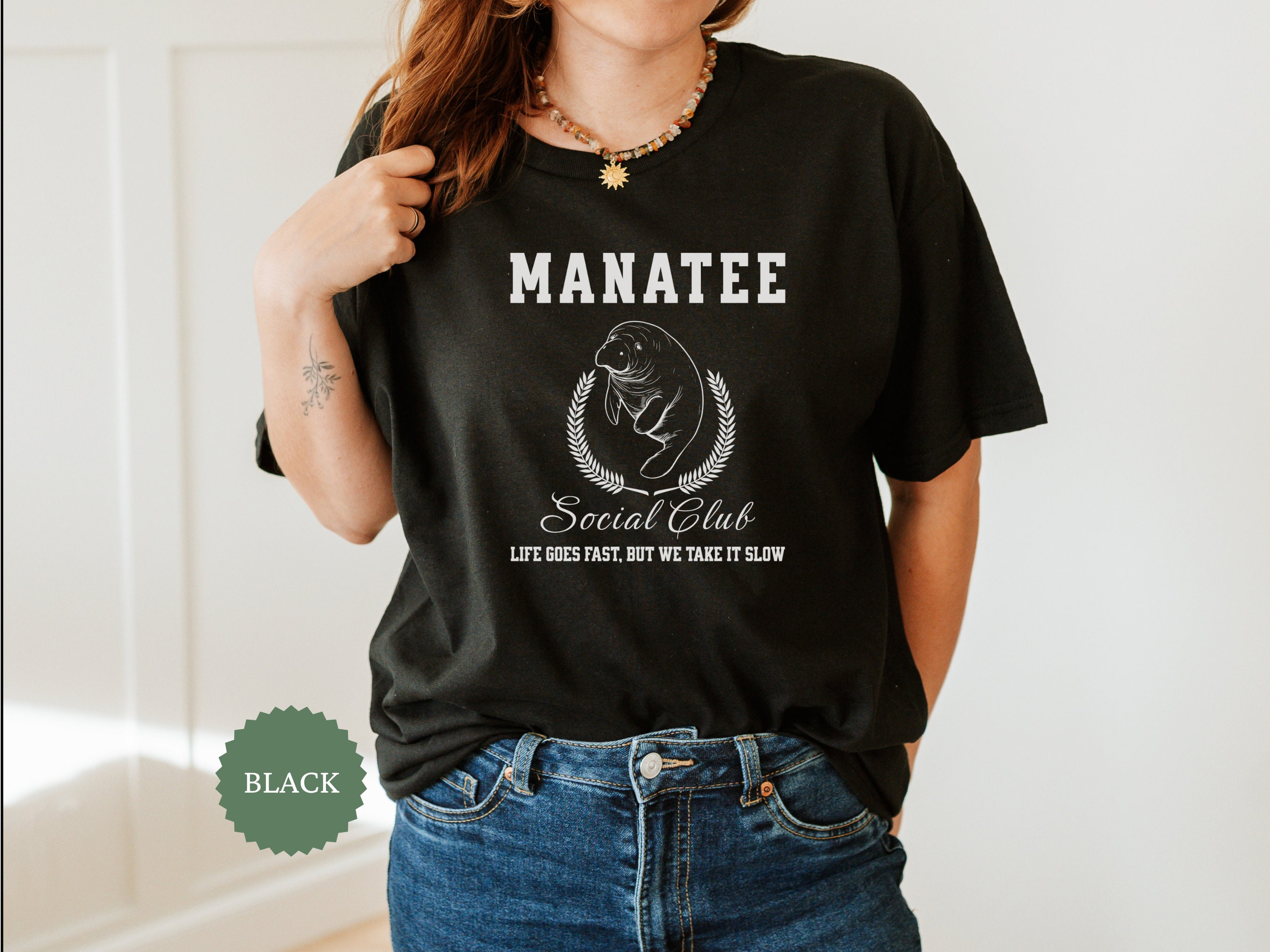 Cute Manatee Shirt, Manatee Social Club Comfort Colors Tshirt, Ocean ...
