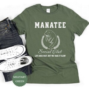 Cute Manatee Shirt, Manatee Social Club Comfort Colors Tshirt, Ocean ...