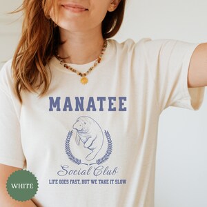 Cute Manatee Shirt, Manatee Social Club Comfort Colors Tshirt, Ocean ...