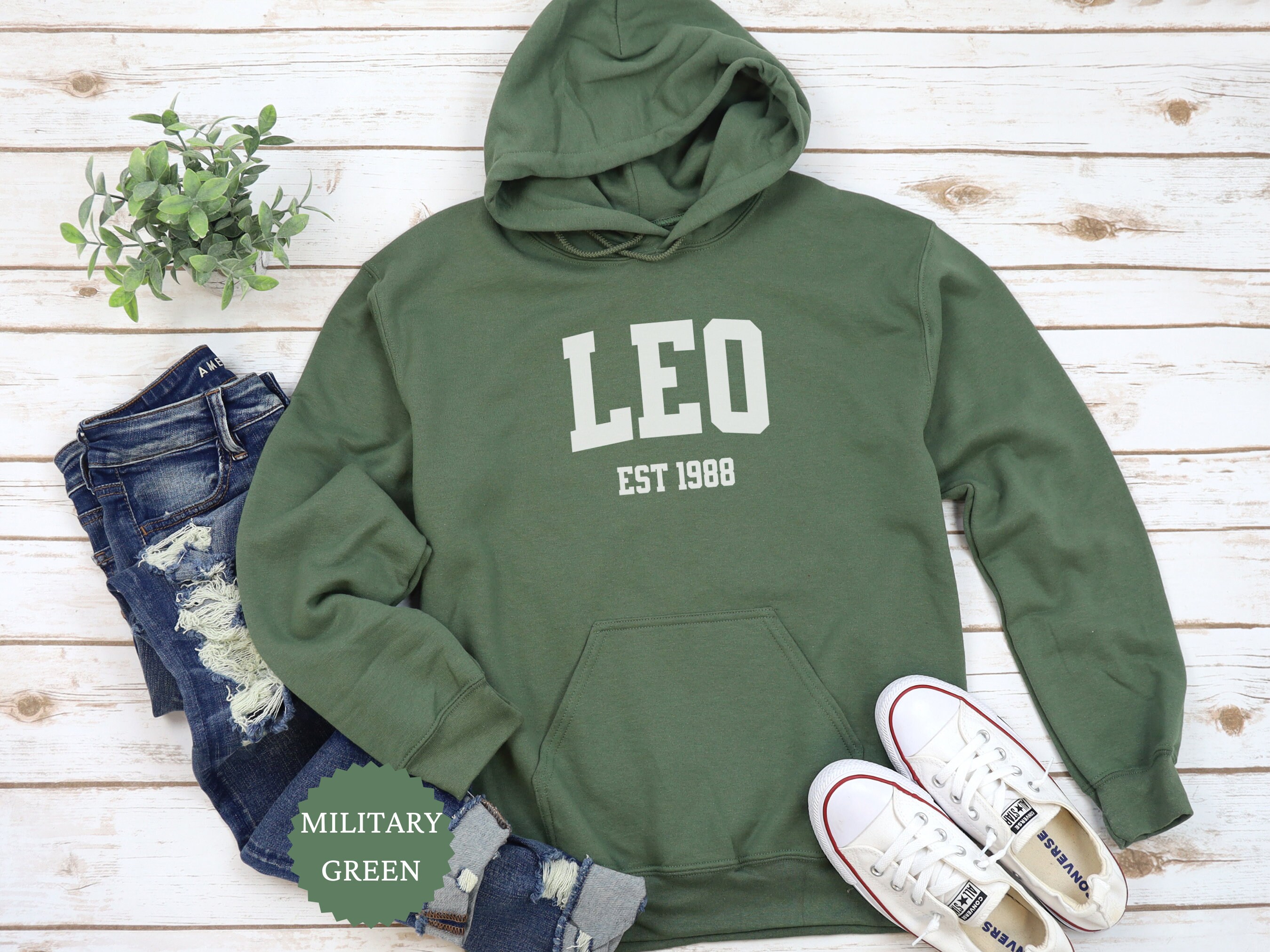 Custom Leo Sweatshirt, Personalized Astrology Sweater, College Style ...