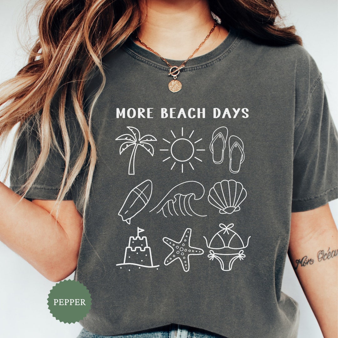 Cute Beachy Shirt, Comfort Colors Beachy Shirt, Summer Vibes Tshirt ...