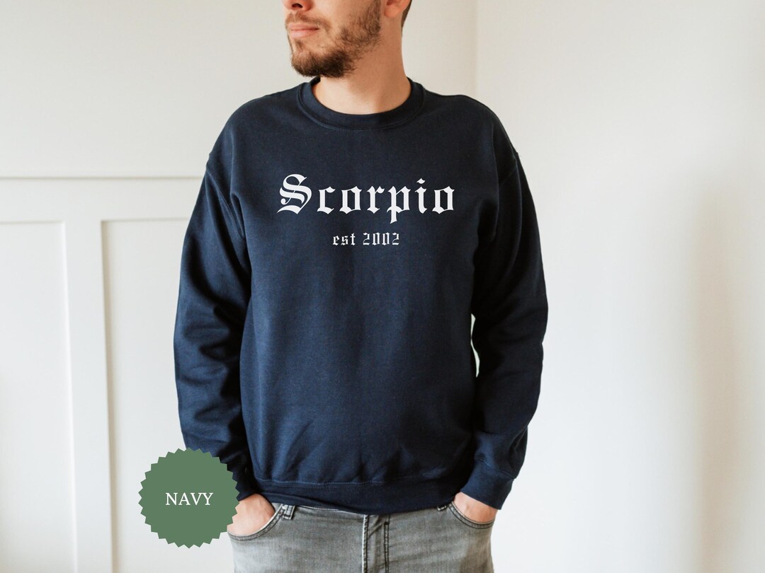 Custom Scorpio Sweatshirt, Personalized Scorpio Sweater, Scorpio Gift ...