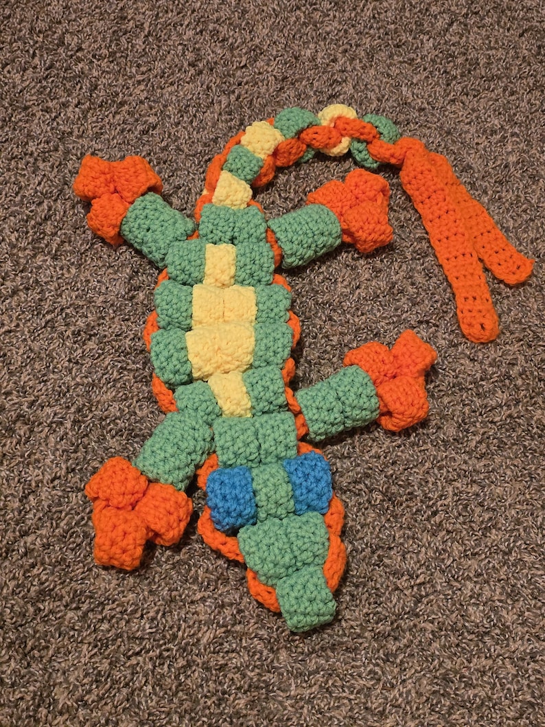 Crochet Pony Bead Lizard Kit - Etsy