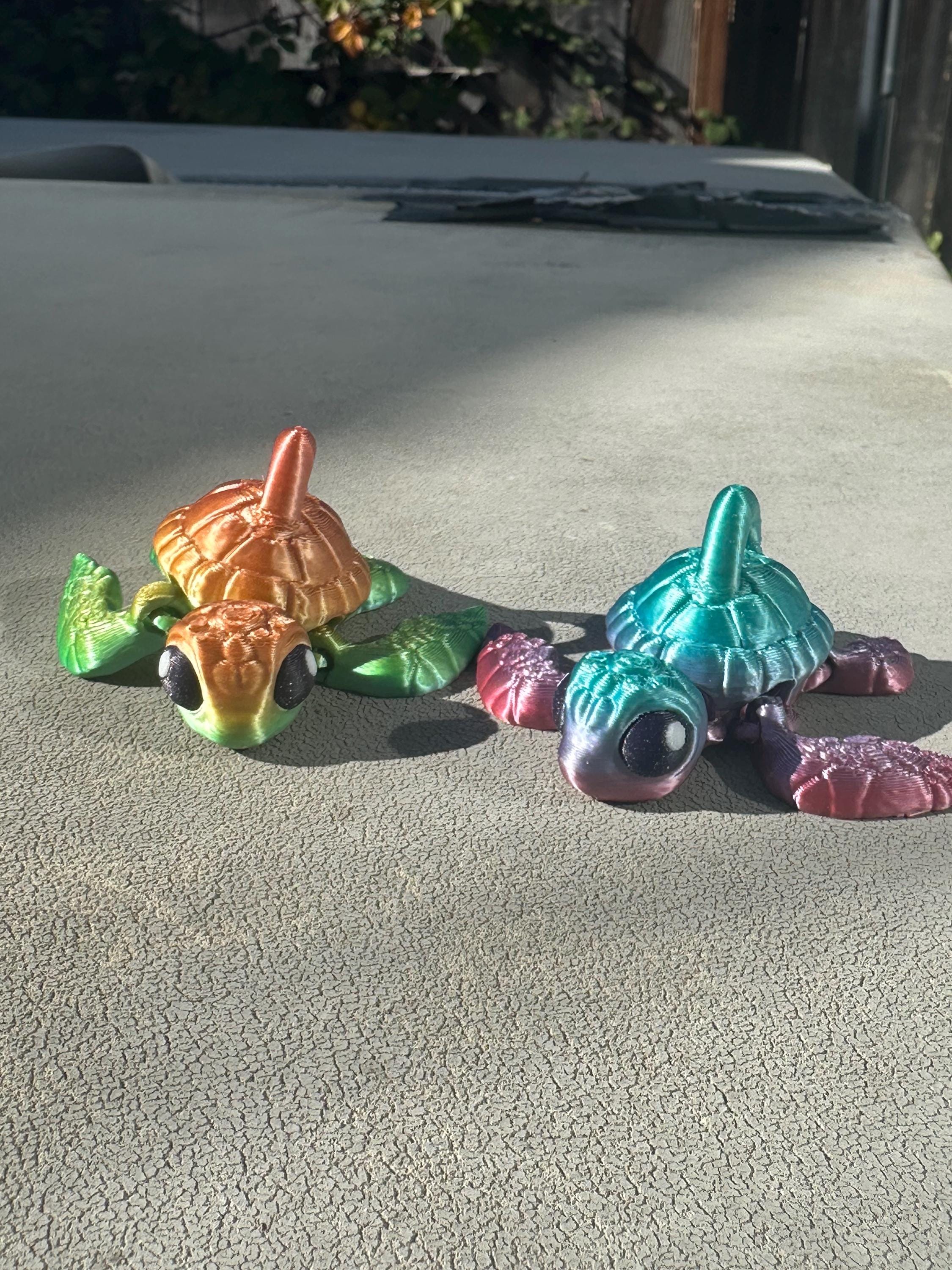 Turtle Sea Tortoise - 3D Printed Articulated Turtle - Sensory Stress ...