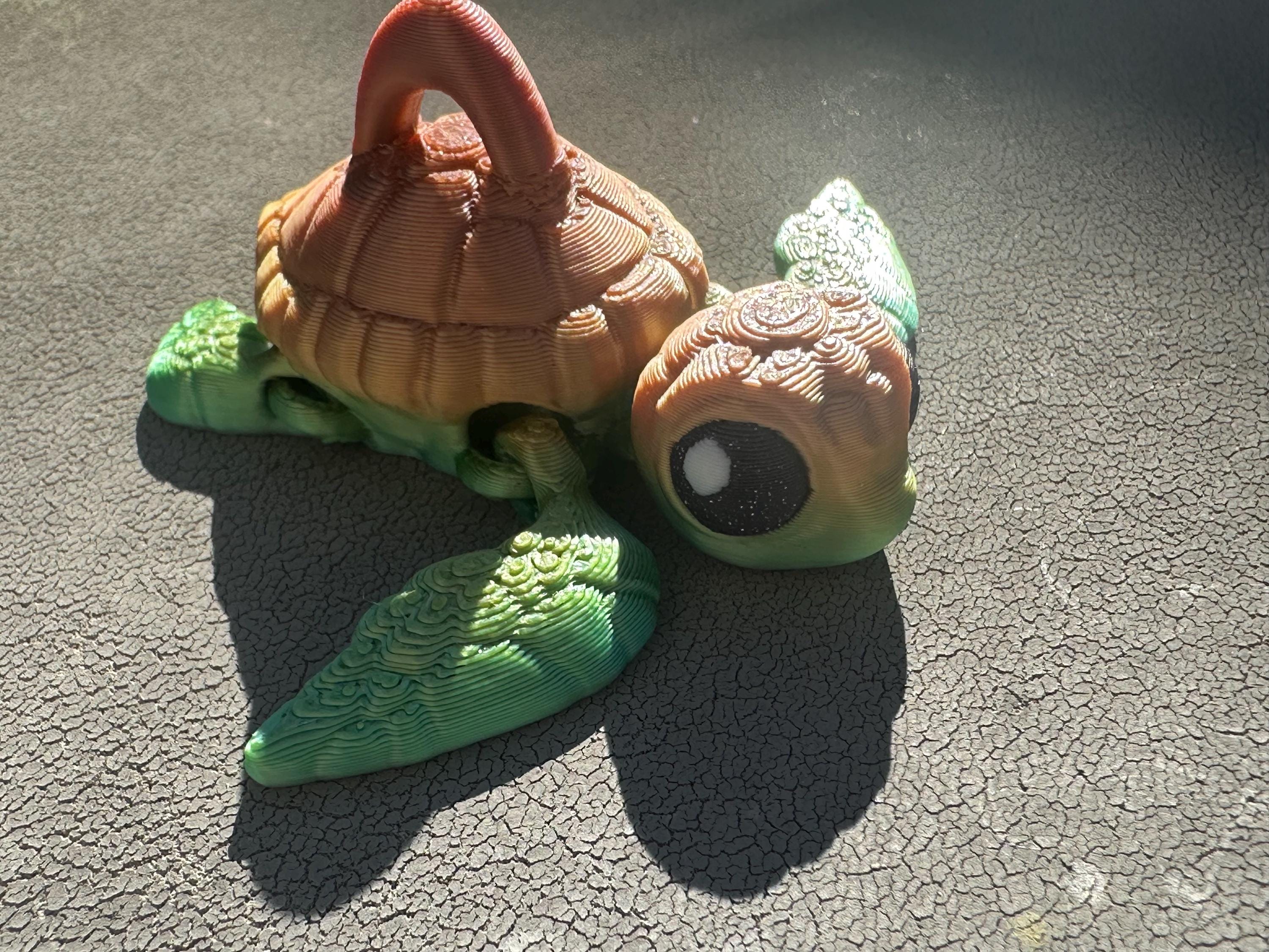 Turtle Sea Tortoise - 3D Printed Articulated Turtle - Sensory Stress ...